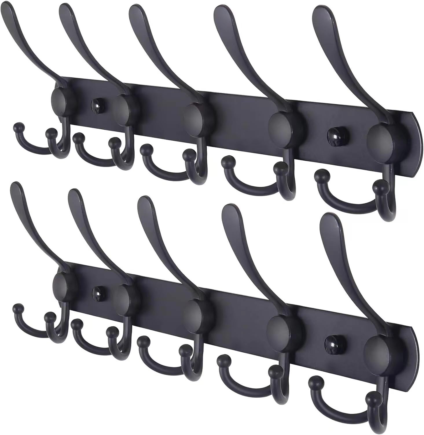 Coat Rack Wall Mounted Wall Hanger,5 Tri Hooks, Heavy Duty, Stainless ...