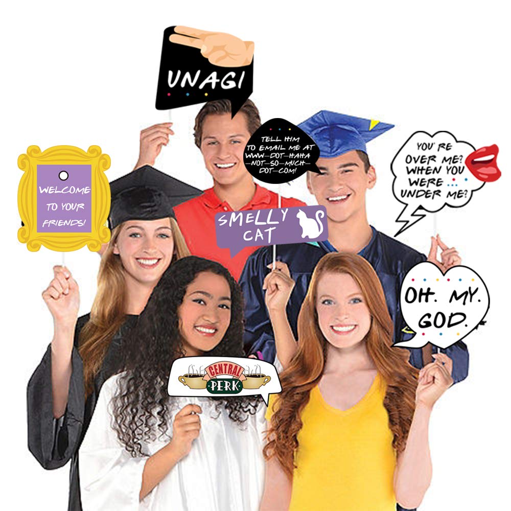 Buy 40PCS Friends TV Show Photo Booth Props, Friends Theme Birthday ...