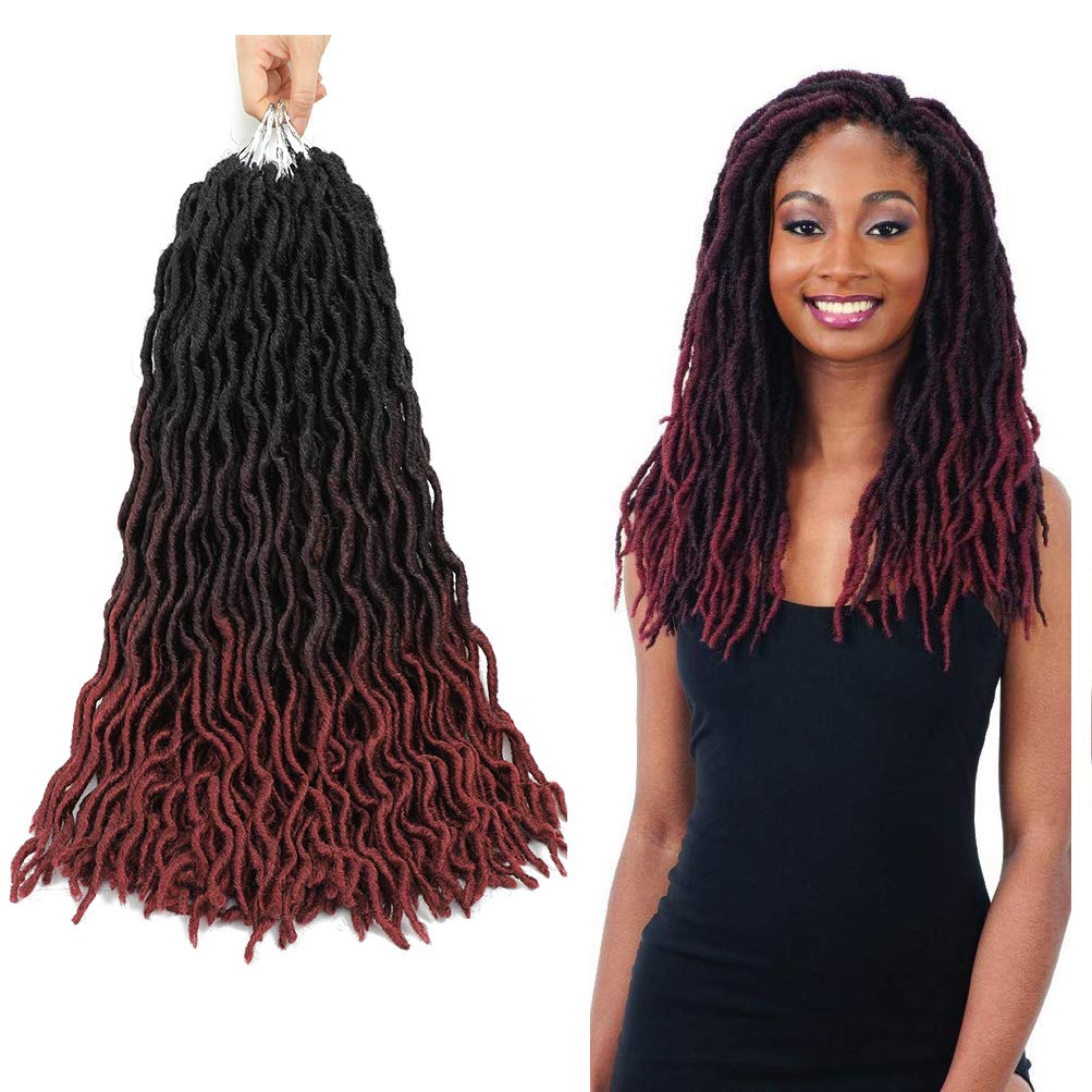 Buy Locs Crochet Hair 18inch Wavy Faux Locs Crochet Hair 6packs Gypsy ...