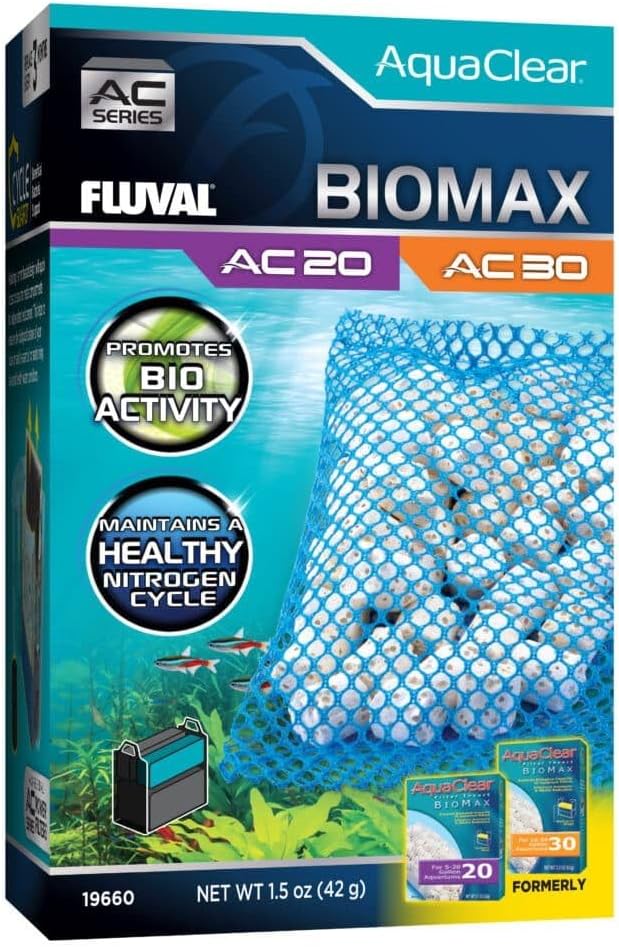 Amazon.com : Fluval - BIOMAX for AC20/AC30 Power Filter, 1.5 oz / 42 g ...