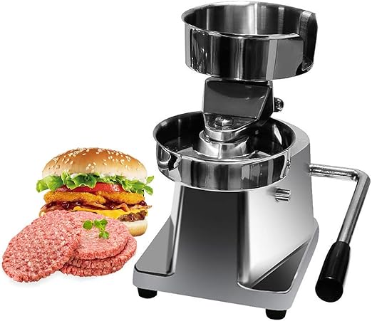KIPEKE Manual Hamburger Patty Maker, Commercial 10mm/4 Inch Stainless ...