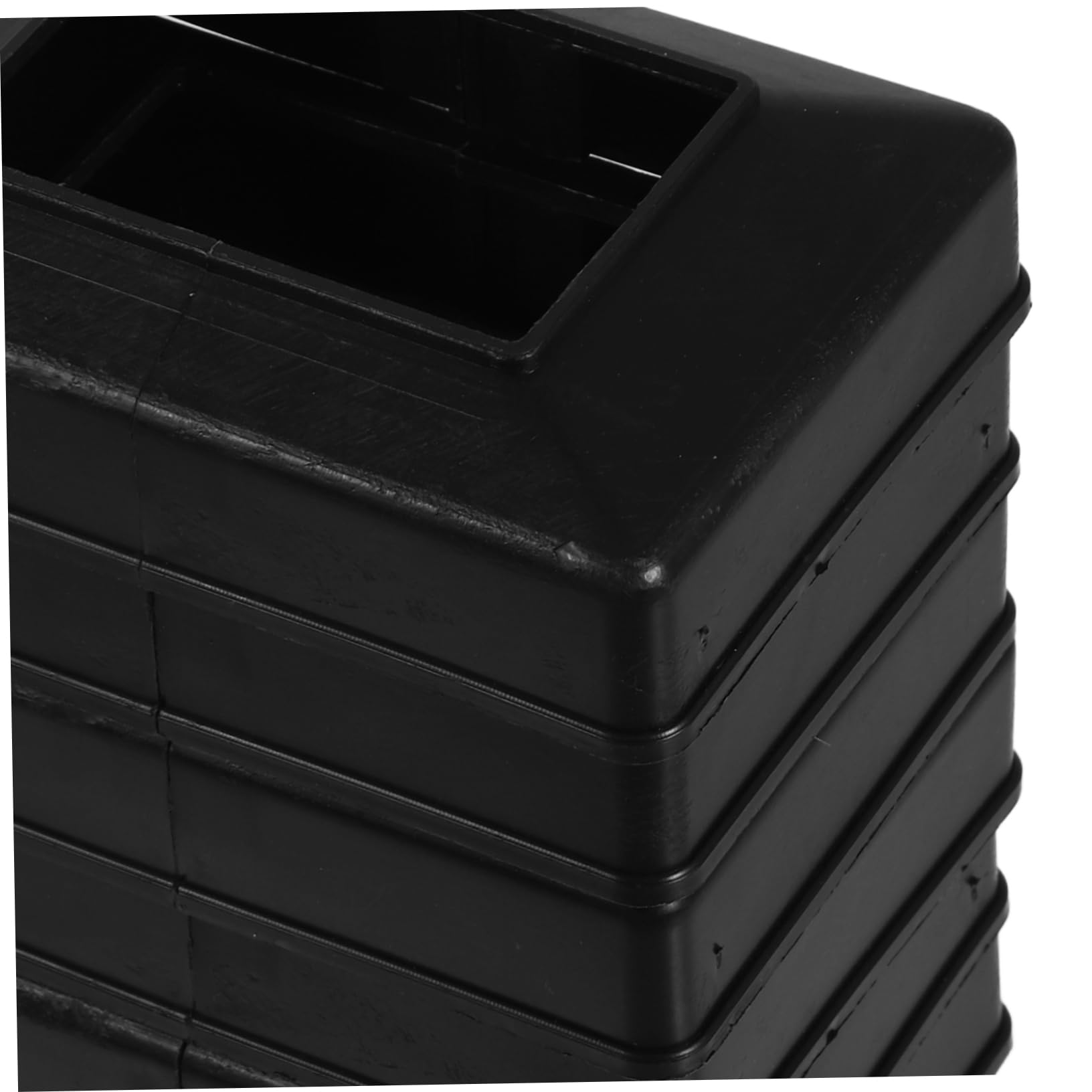Fence Post Caps 6-Piece PVC Post Skirts - Decorative Fence Post Covers ...