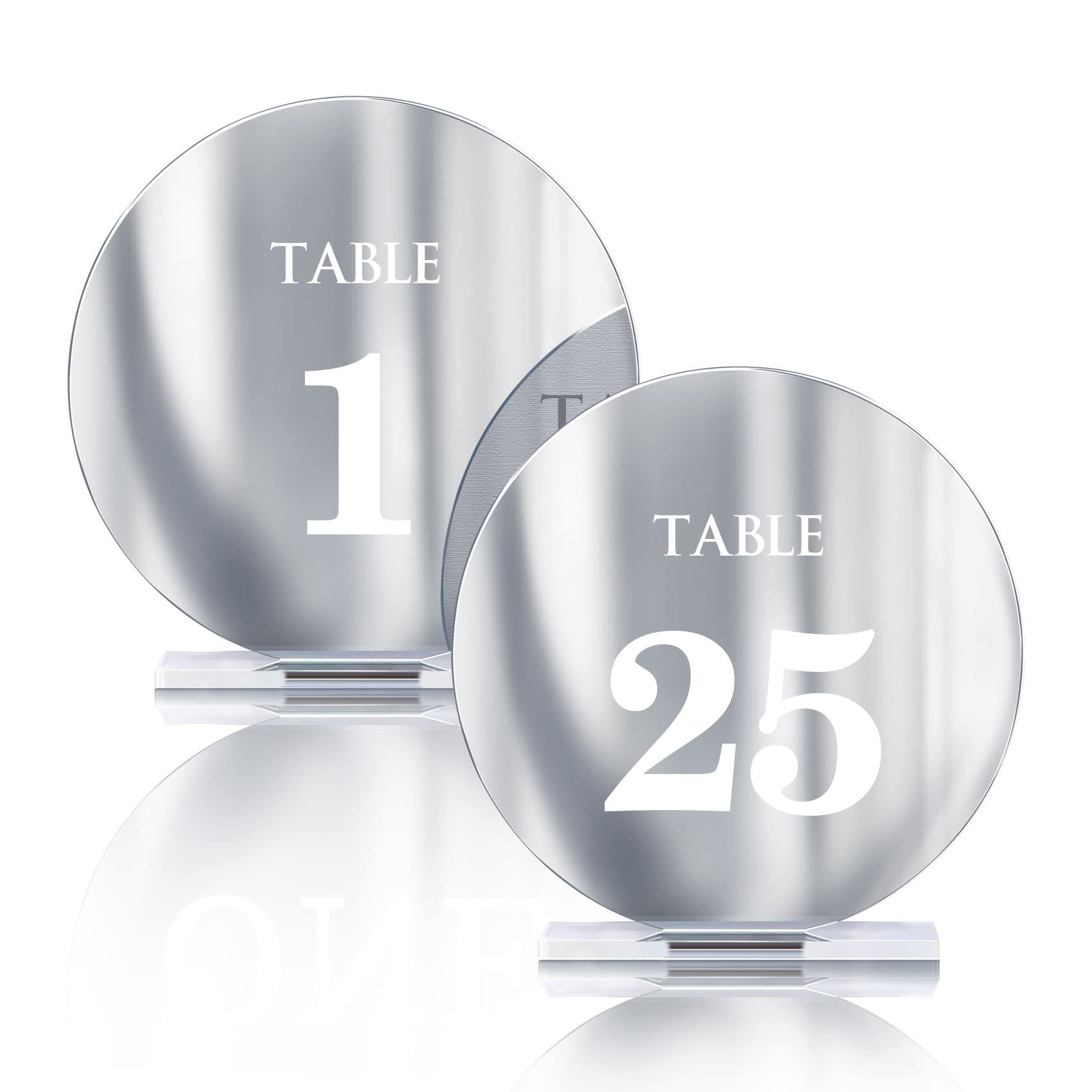 Amazon.com: HZGUEOSTB Acrylic Wedding Table Numbers 1-25 with Stands,4. ...