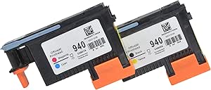 2 Packs 940 Print Head, C4900A C4901A Compatible for HP Officejet Pro ...