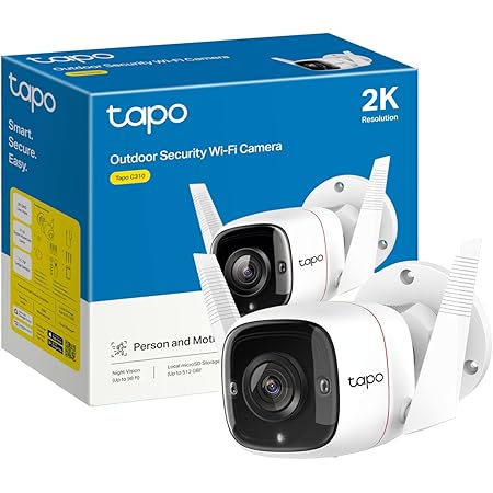 Tapo 2K Outdoor Security Camera, Motion Detection, IP66 Weatherproof ...