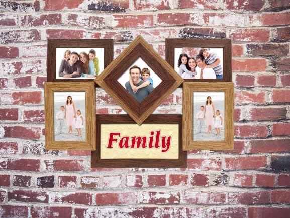 Arrix Joined Wall Photo Frames Wall Hanging Family photo Frames 5 ...