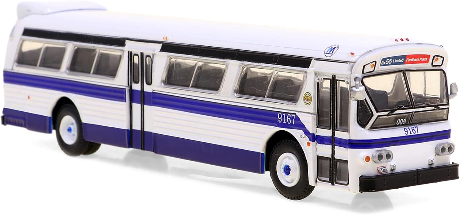 Amazon.com: Flxible 53102 New Look Transit Bus MTA New York City White ...