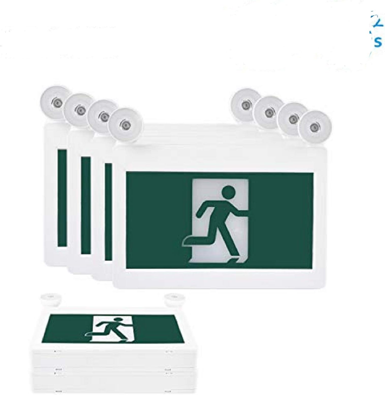 SPECTSUN 6 Packs Led Exit Sign with Battery Backup, Green Exit Light ...