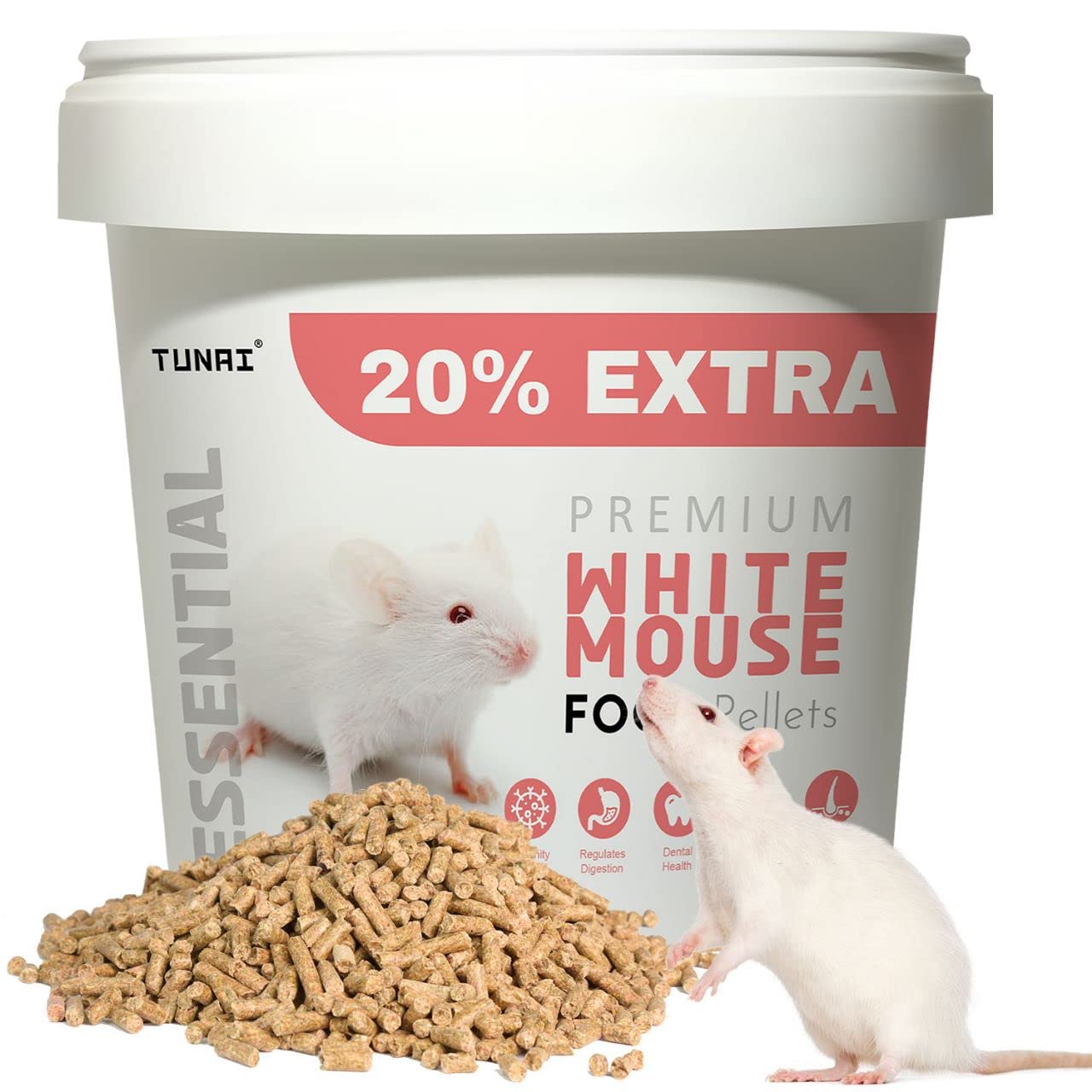 Buy Tunai Rat Food |500g+20% Extra| Fortified with DHA Omega 3&6 and s ...