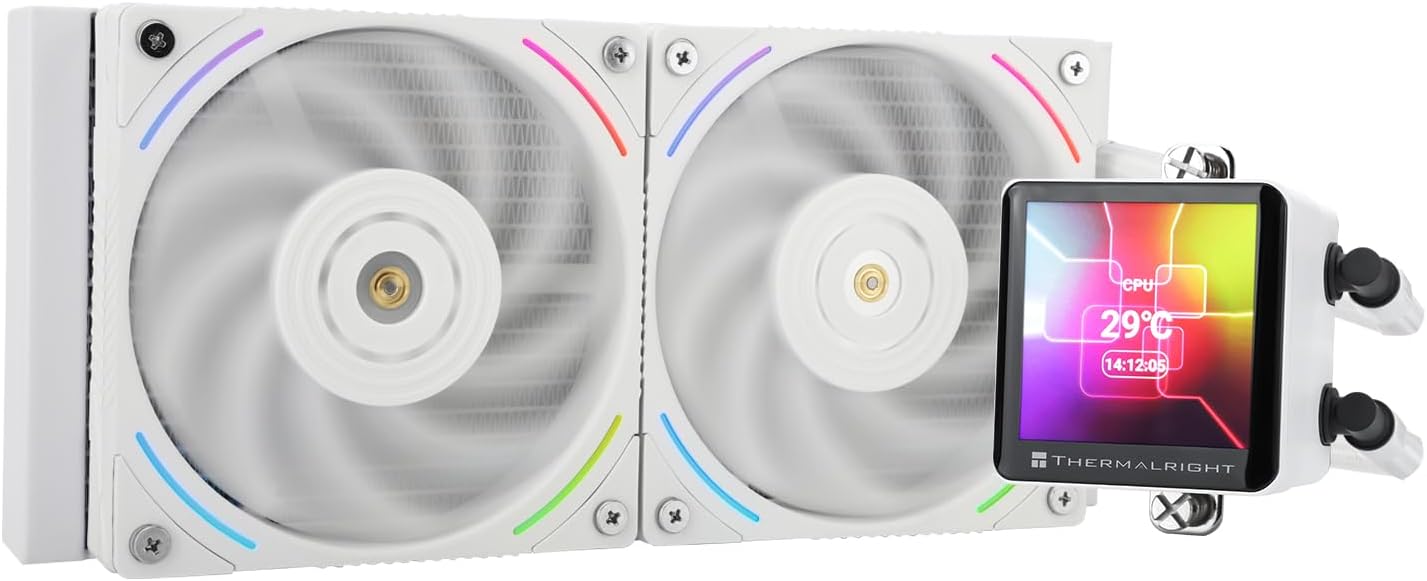 Thermalright Frozen Vision 240 White-Liquid CPU Water Cooler, with 2 ...