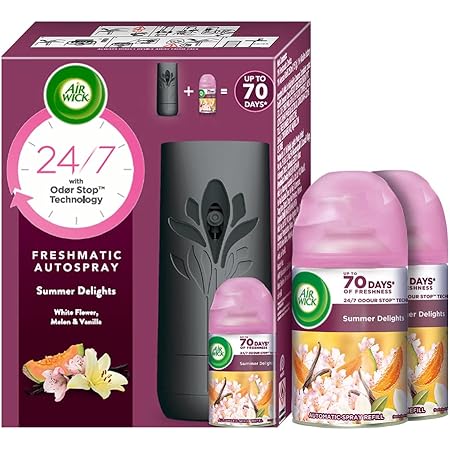 Air Wick Freshmatic Automatic Spray Air Freshener Dispenser, White, 1 ...