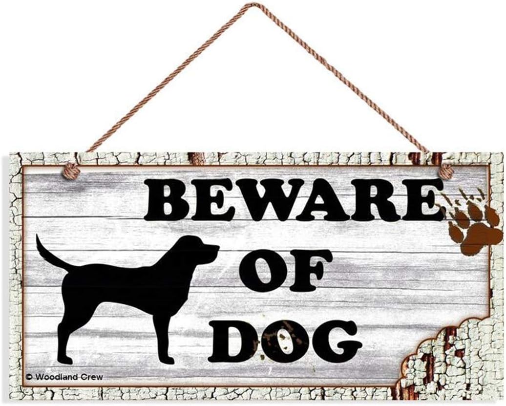 Amazon.com: INNAPER Beware of Dog Sign, Rustic Decor, Lab Dog Sign ...