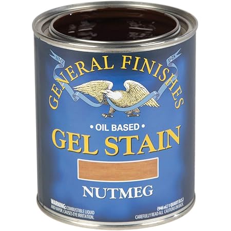 General Finishes Oil Base Gel Stain, 1 Quart, Nutmeg - Water Based ...