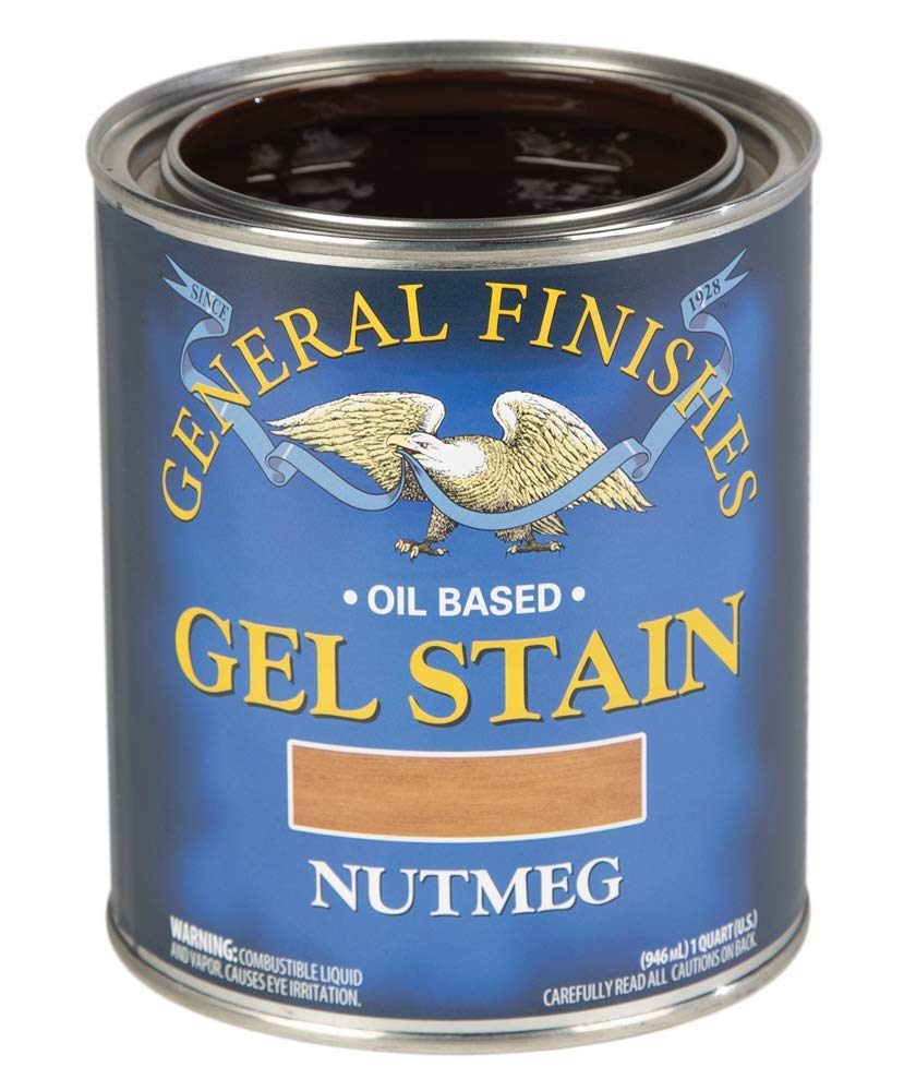 General Finishes Oil Base Gel Stain, 1 Quart, Nutmeg - Water Based ...