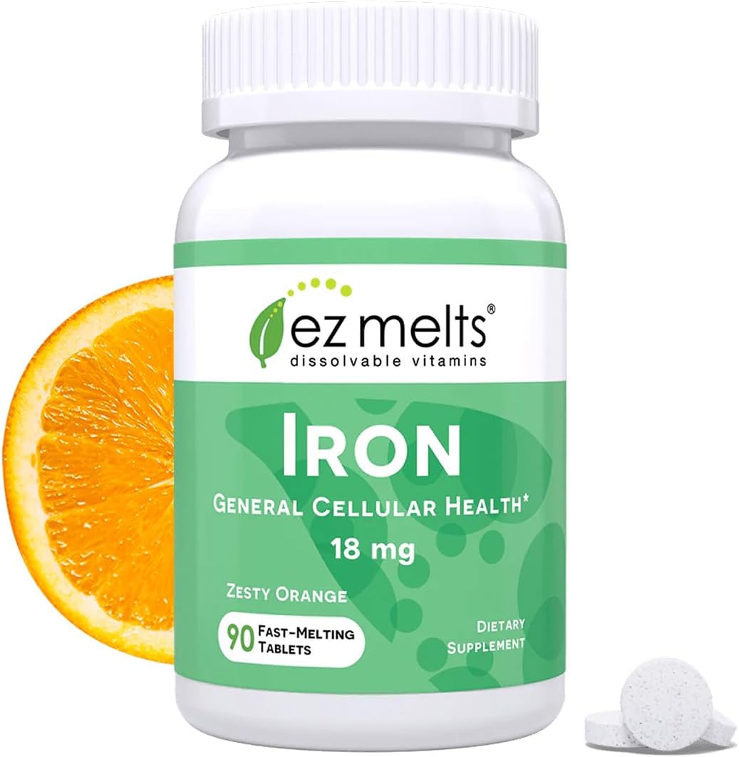 Amazon.com: EZ Melts Iron - Supplement for Daily Energy & Iron Support ...