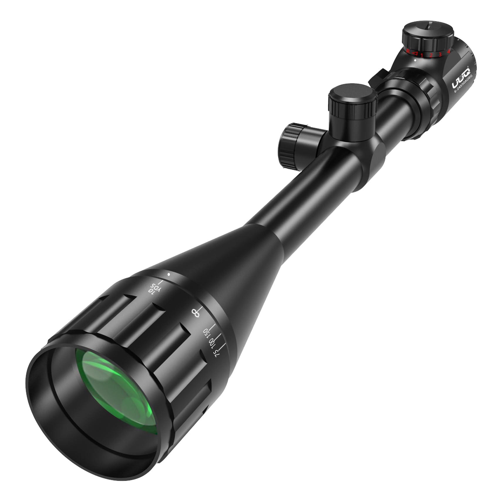 UUQ 6-24x50AOG Rifle Scope Includes Green Lens,Illuminated Red/Green ...