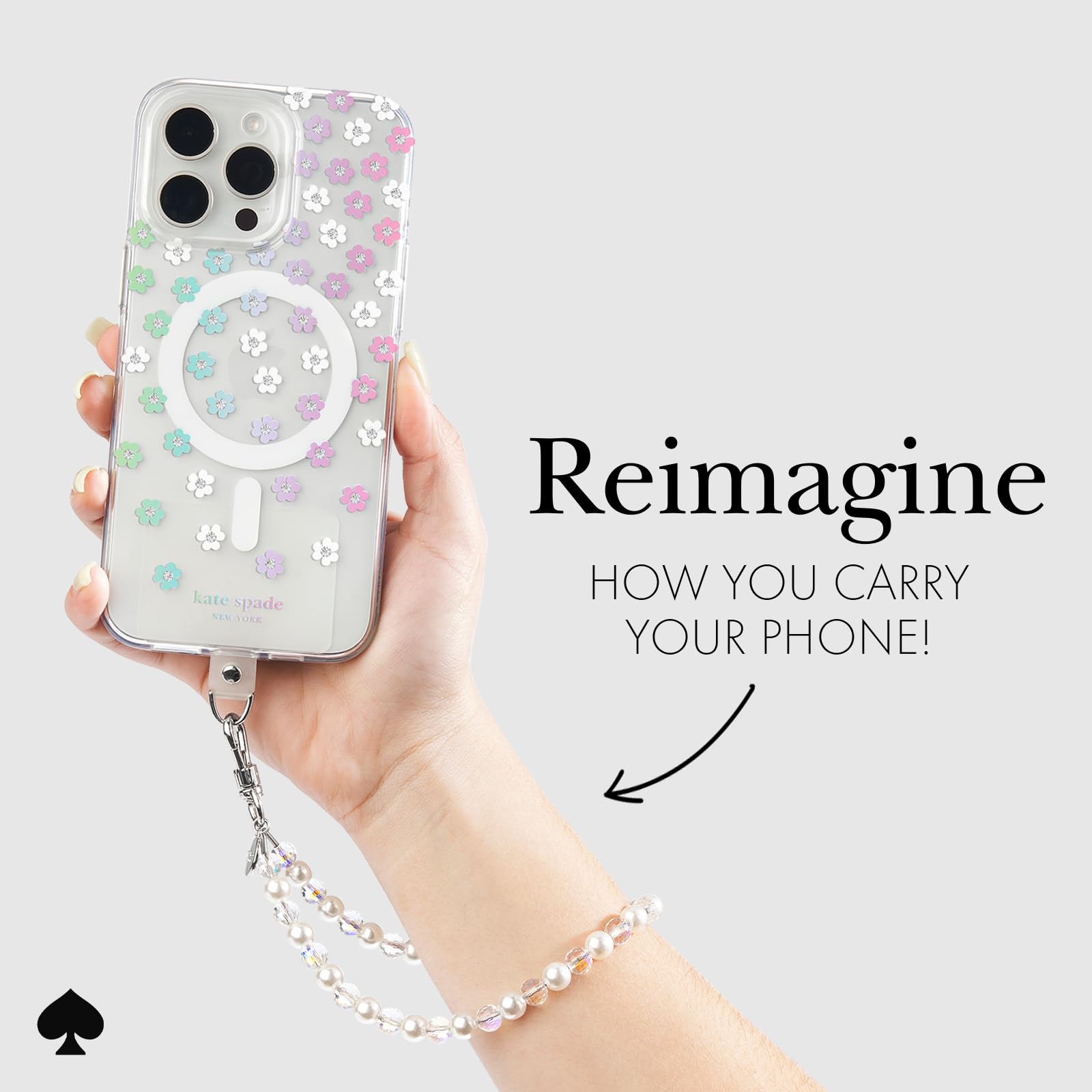 Kate Spade New York Phone Charm Wristlet Universal Fit iPhone Android ...