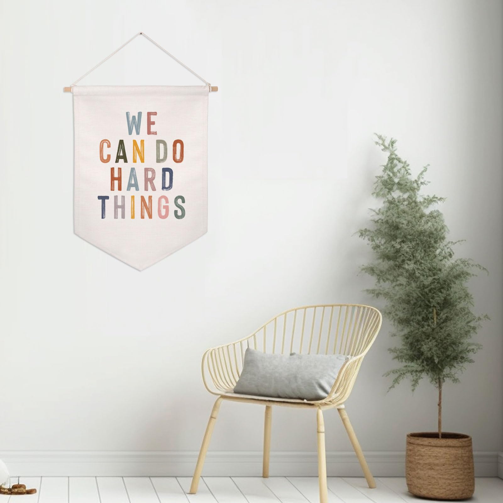 Snapklik.com : We Can Do Hard Things Hanging Banner, Boho Positive ...