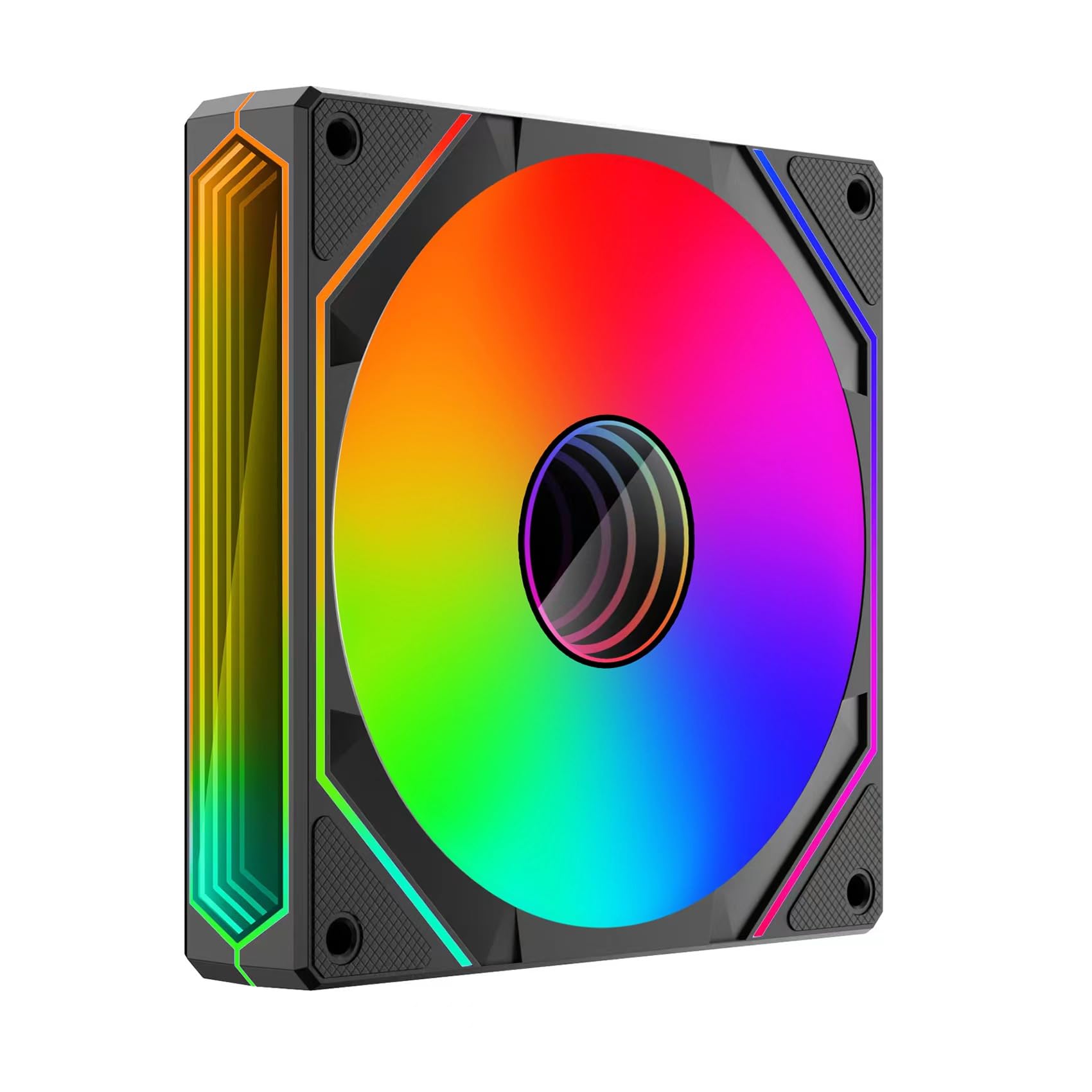 Snapklik.com : Prism 6PRO ARGB Black Computer Case Fan,Infinite Mirror ...