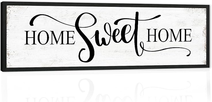 Amazon.com: Home Sweet Home Wall Decor: Modern Farmhouse Rustic Sign 12 ...