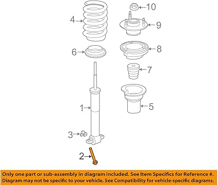 Amazon.com: General Motors GM OEM Front Suspension-Strut Bolt 11610404 ...