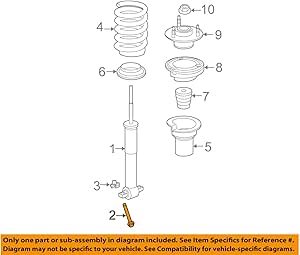 Amazon.com: General Motors GM OEM Front Suspension-Strut Bolt 11610404 ...
