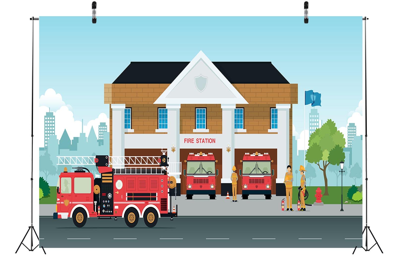 Fire Station Clipart Background