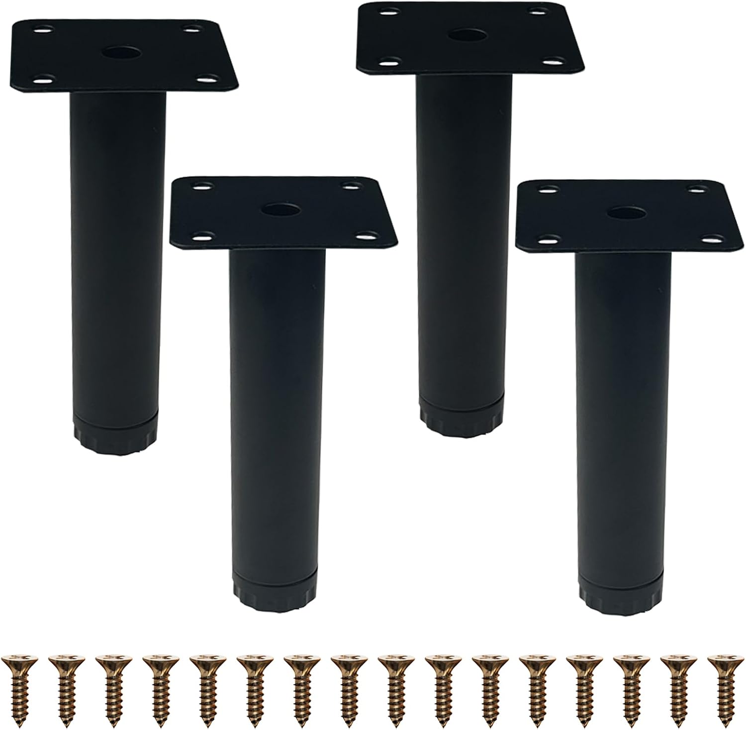 M MIMHOOY 6" / 15cm Furniture Legs Set of 4, Modern Metal Sofa Legs ...