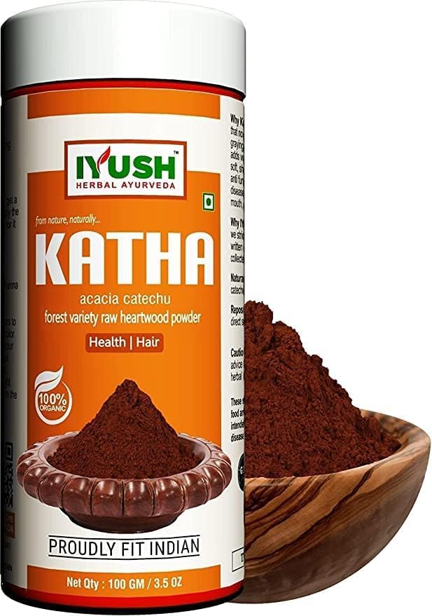 Amazon.com: ZARU Herbal Ayurveda Organic Katha Powder for Hair Colour ...