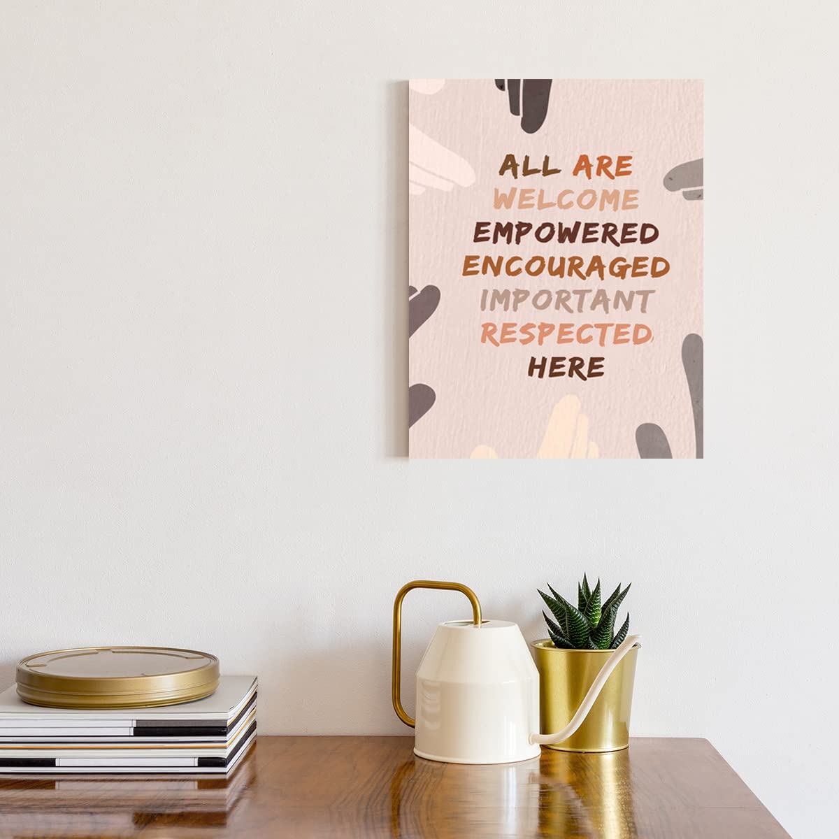 Snapklik.com : JANLAN Inspirational Diversity Wall Art Canvas