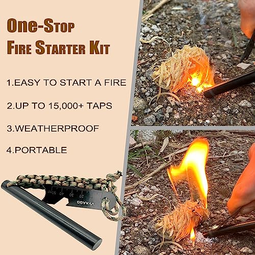 Snapklik.com : VVAAGG Flint And Steel Fire Starter Kit Survivor, 3/8 ...