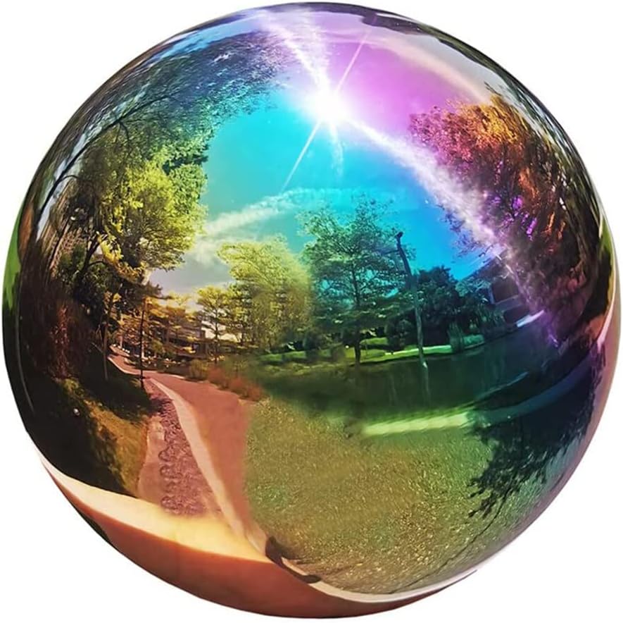 Amazon.com: DECHOUS Gazing Globes for Garden, Rainbow Gazing Globe ...