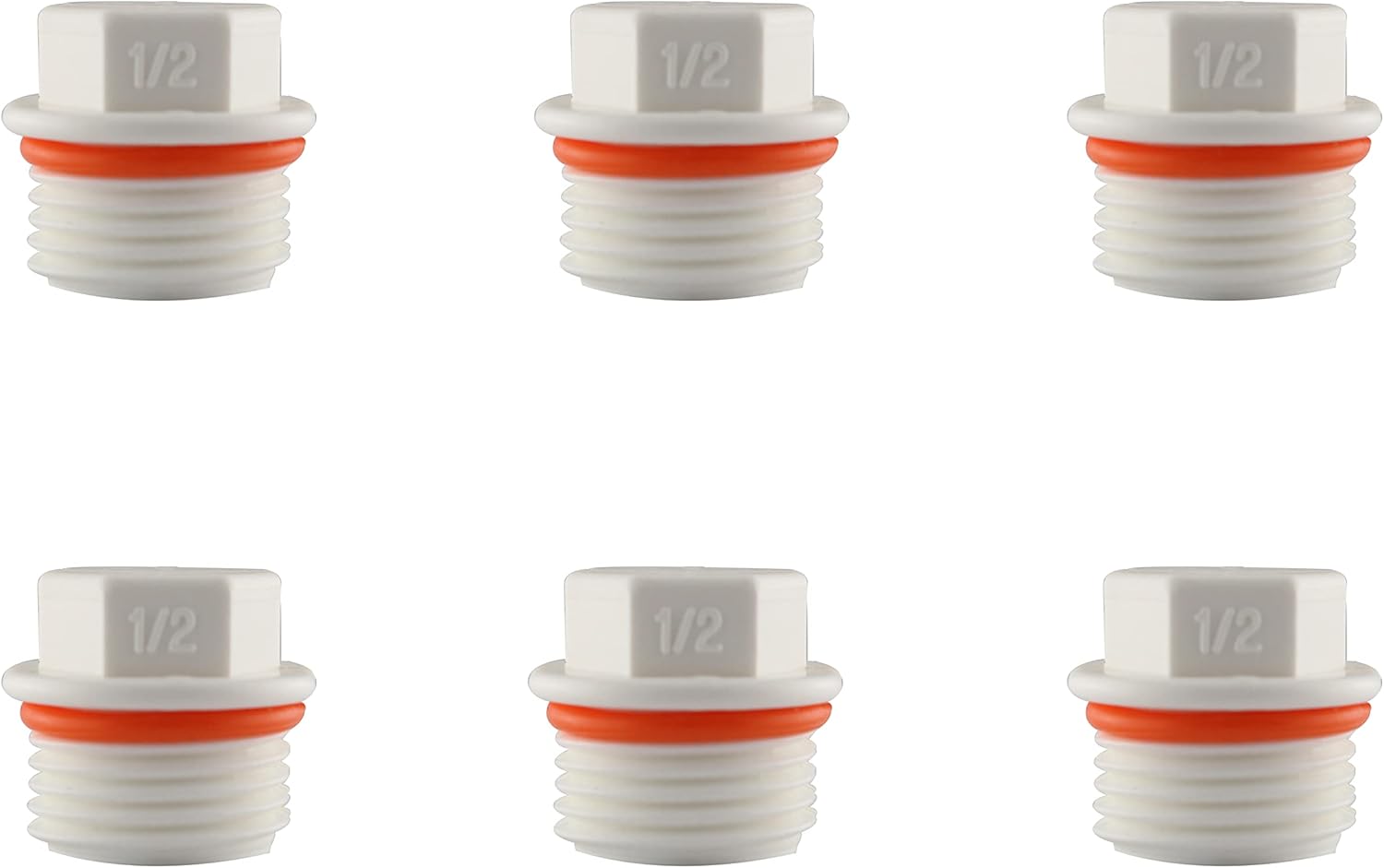 Amazon.com: JianLing 6pcs 1/2" PT Outer Hex Male Threaded PPR Pipe Plug ...