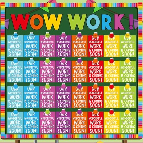 Amazon.com: Mooliwe 139 Pcs Student Work Display Bulletin Board ...