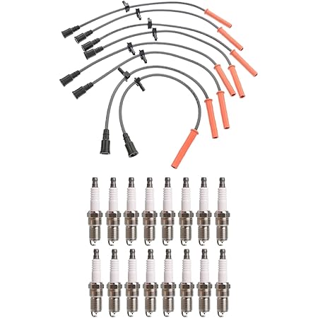 Amazon.com: ENA Set of 16 Platinum Spark Plug with Wire Set Compatible ...