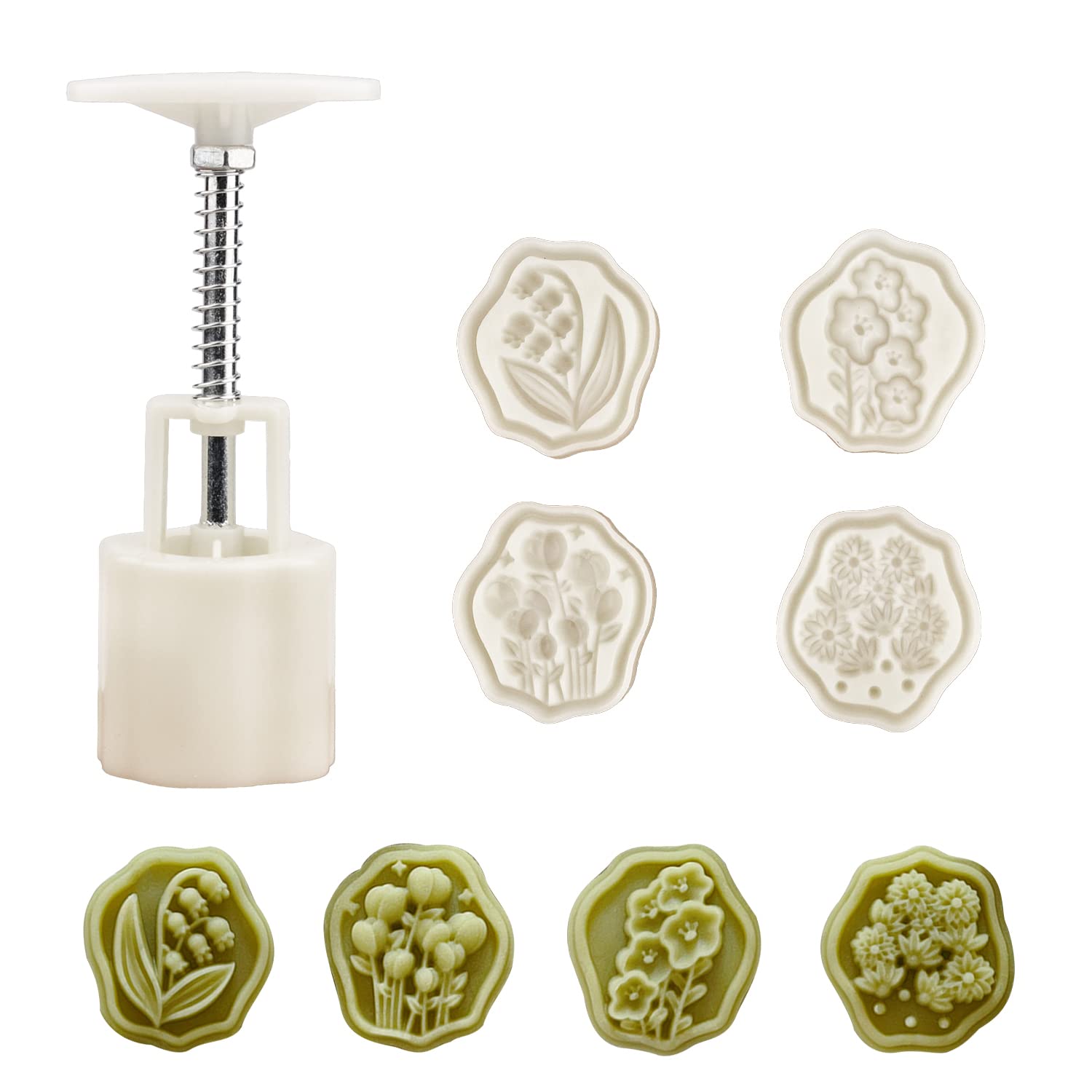 Amazon.com: Cute Shaped DIY Mooncake Molds，Mooncake Mold Thickness ...