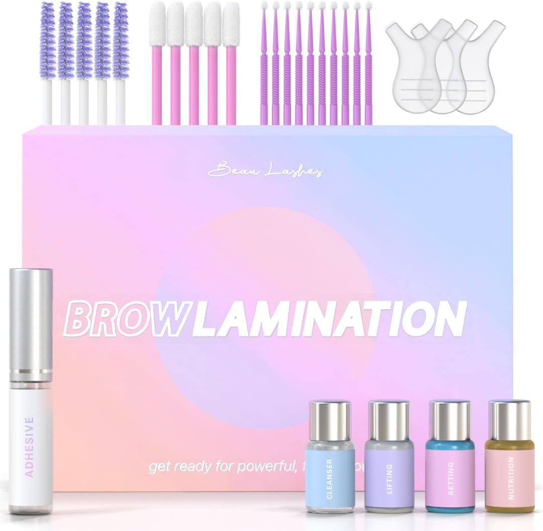 Amazon.com : Brow Lamination Kit by Beau | Professional Eyebrow ...