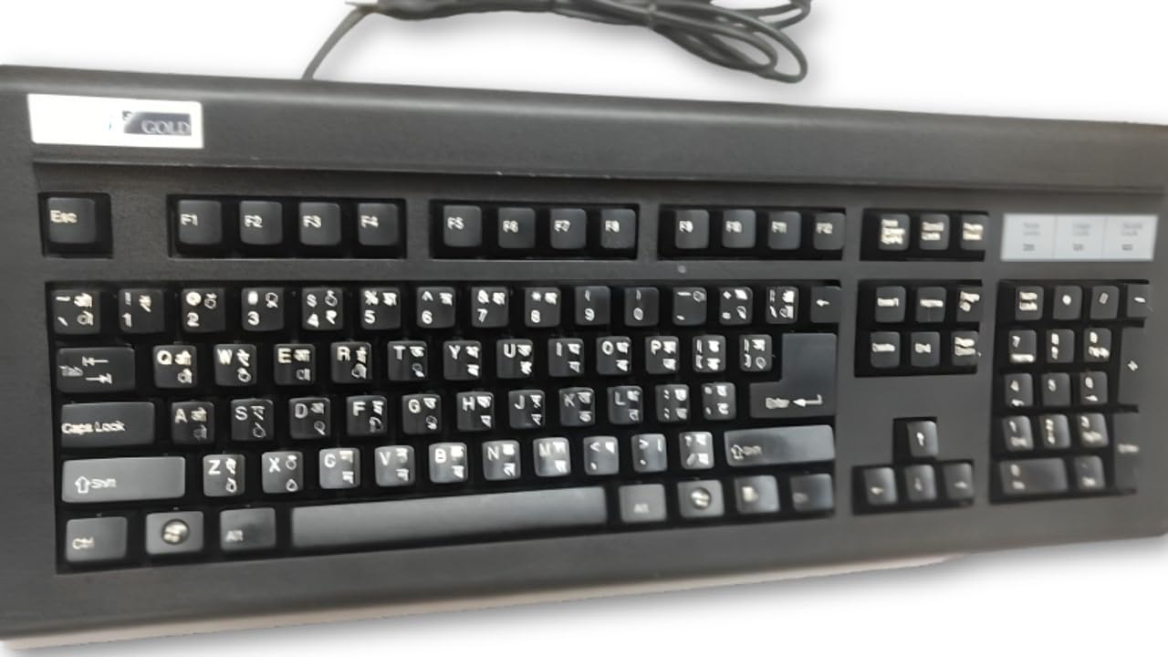 Amazon.in: Buy TVS Gold Mechenical Keyboard Hindi Edition | 104 Keys ...