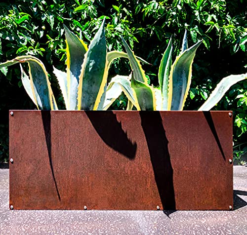 DIY CARTEL Corten Steel Planter Box Industrial & Heavy Duty – Modern ...