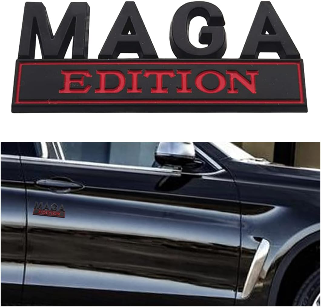 Amazon.com: AICEL MAGA Edition Car Emblem, 3D Fender Metal Badge Decal ...