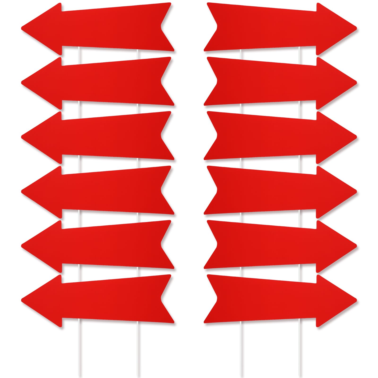 Amazon.com : Barydat 12 Pcs Arrow Signs with Stakes Corrugated Plastic ...