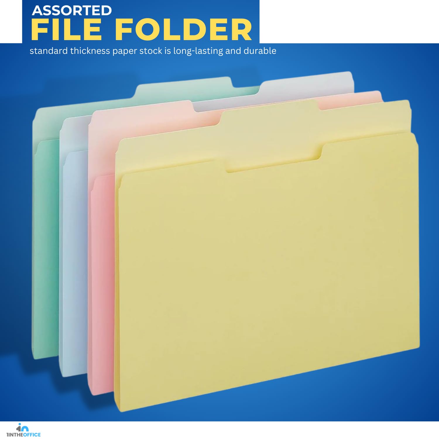 Snapklik.com : Pastel File Folders, Colored File Folders, Letter Size ...
