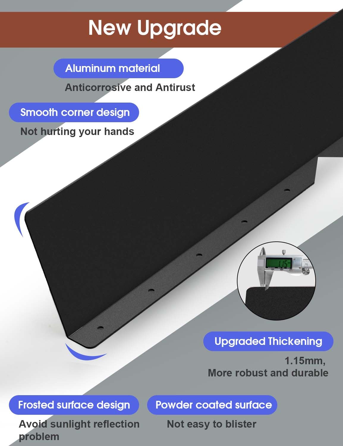 Snapklik.com : Gutter Valley Splash Guards, 6 Pcs 15.7 X 3.5 Inches ...