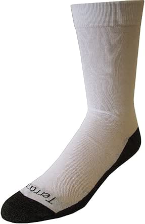 Amazon.com : Terramar X-Oder Liner Sock - 2-Pack White, L : Athletic ...