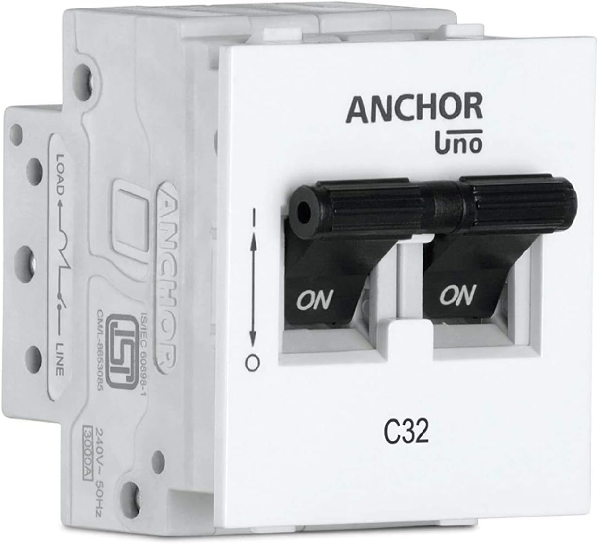 Anchor by Panasonic 98082 UNO Series 32 Ampere Dual Pole Change Over ...