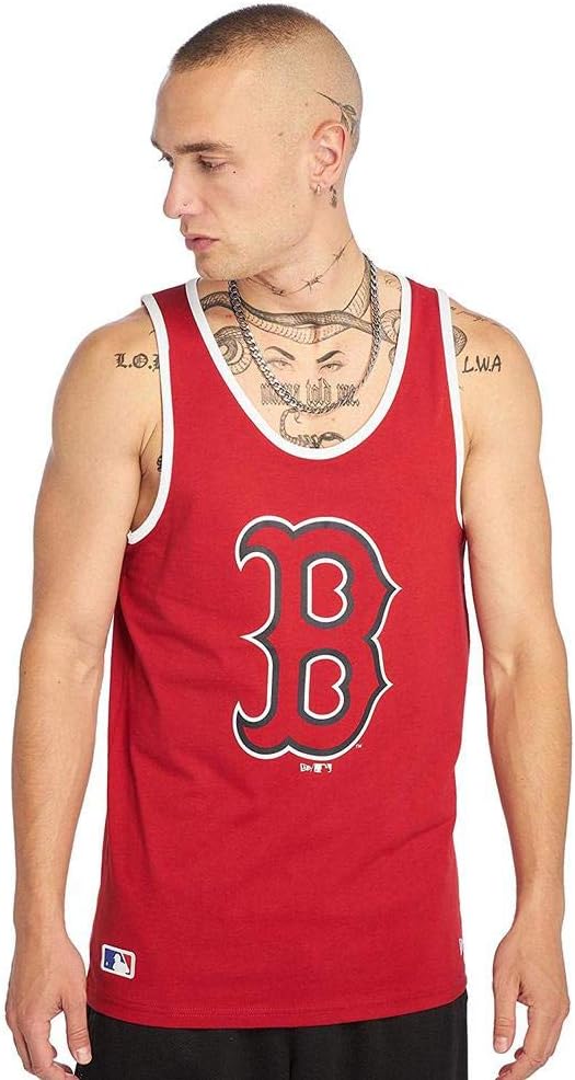 A NEW ERA MLB Logo Tank Bosred SCA Men's Tank Top, mens, Tight Top ...