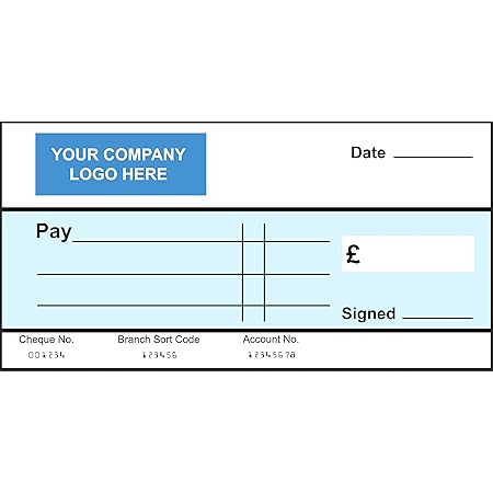 Blank Cheque Paper Presentation Charity Large 1m Wide x 50cm deep ...