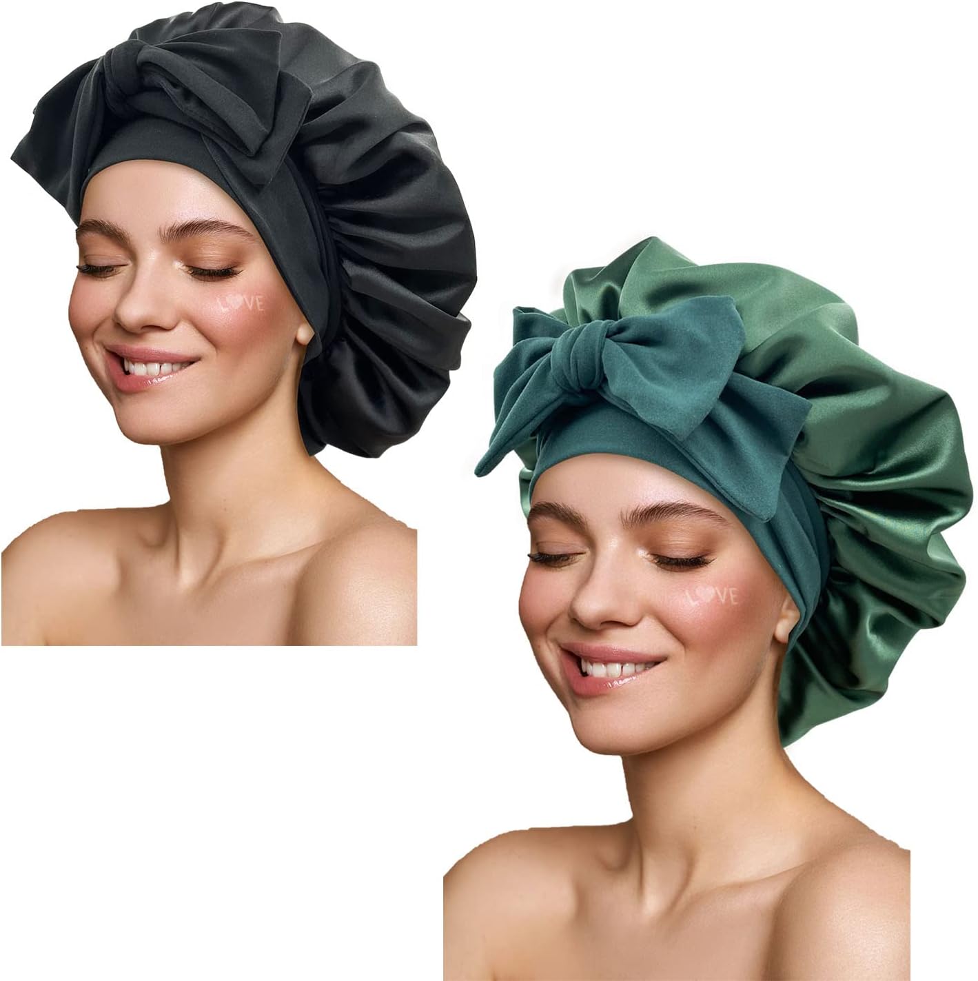 Amazon.com : Satin Bonnet Silk Bonnet Hair Bonnet for Sleeping Large ...