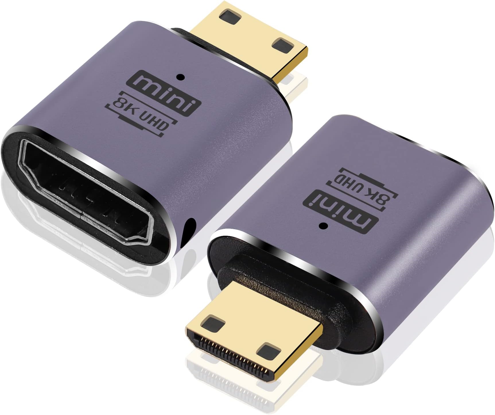 Amazon.com: GINTOOYUN 8K Mini HDMI to HDMI Adapter 2.1 Version Mini ...