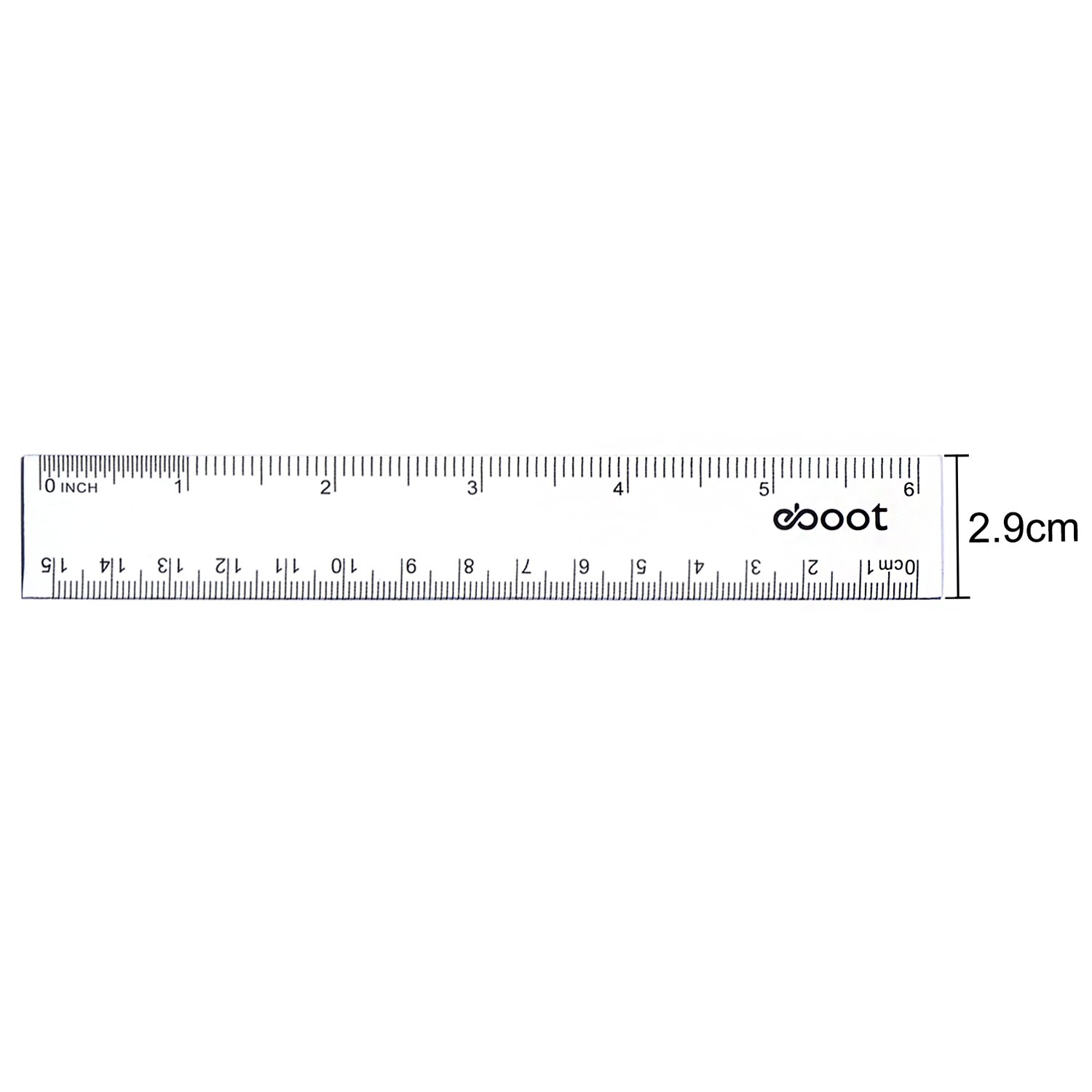 Snapklik.com : 2 Pack Plastic Ruler Straight Ruler Plastic Measuring ...